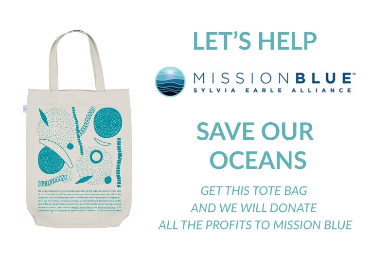 DONATE WITH PHYTOPLANKTON TOTE BAG – MARPHYL Marine Phytoplankton